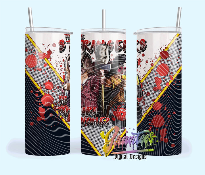 Slasher Trio 20oz Skinny Template PNG, Halloween Clipart for UVDTF or ...