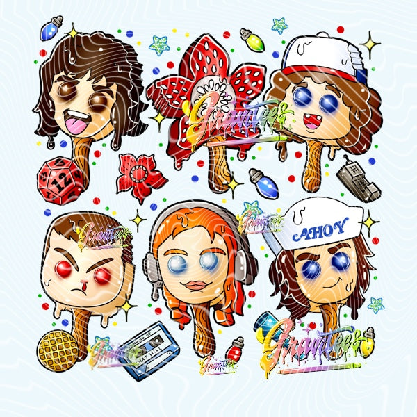 Strange Popsicles Design Png for DTF or Shirt Printing, PNG Only ...