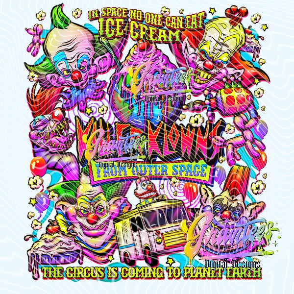 Horror Clowns Design Png for DTF or Shirt Printing, PNG Only! – Gravitee Designs