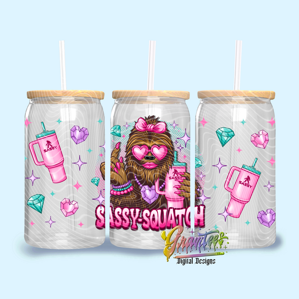 Sassy-Squatch Libbey Template Design Png, Bigfoot Libbey, Sasquatch PN ...
