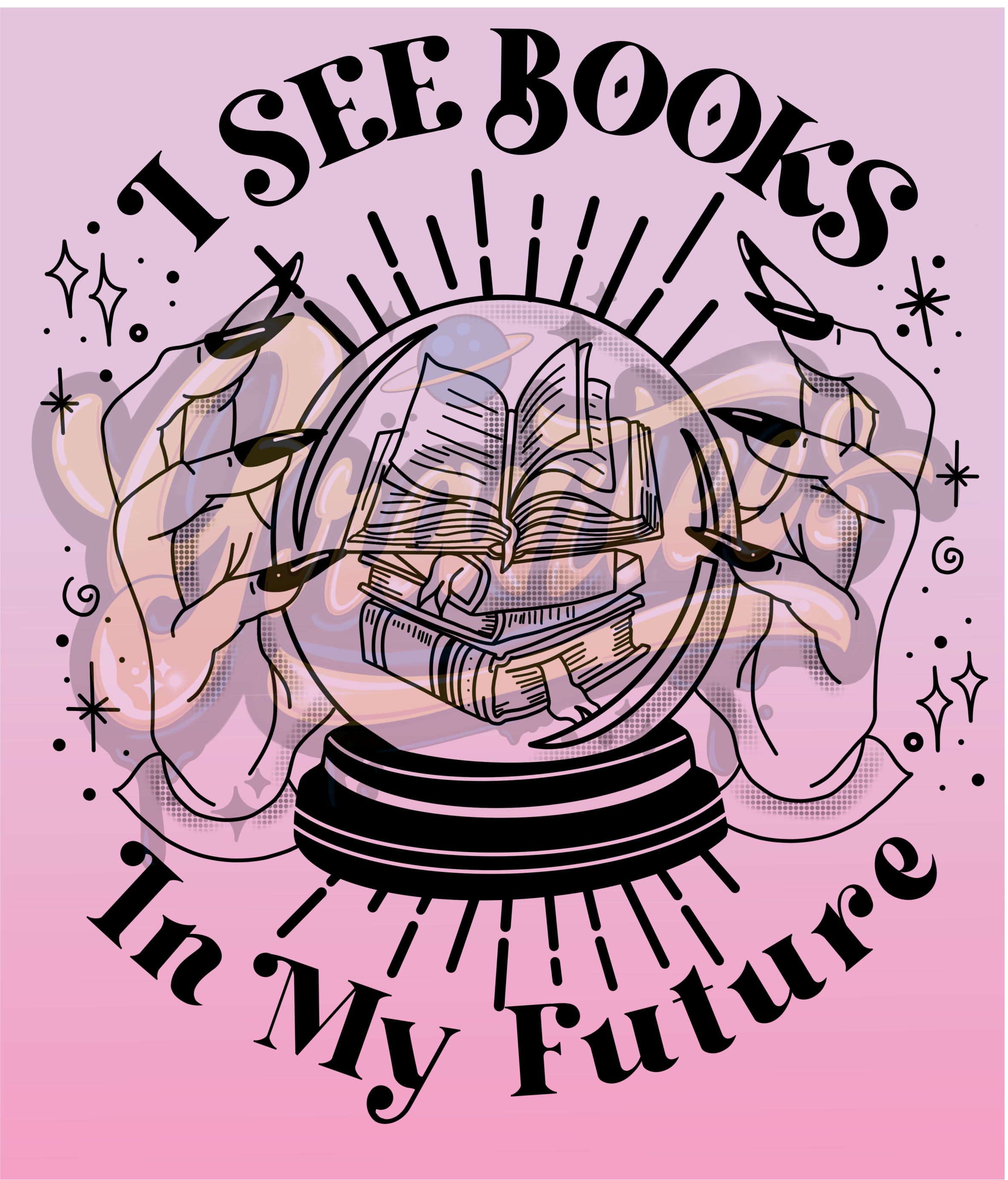 I See Books In My Future PNG, Book Lover Clipart for DTF or Shirt Prin ...